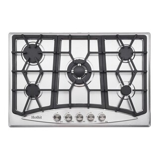 Propane Gas Cooktop,5 Burner Built-in Stainless Steel Gas Stove Top ...
