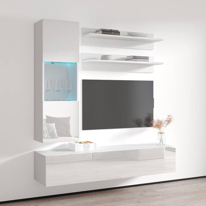 Meble Furniture Fly H3 Wall Mounted Floating Entertainment Center for ...