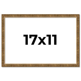 17x11 Frame Gold Kingsley Distressed Solid Wood Picture Frame Width ...
