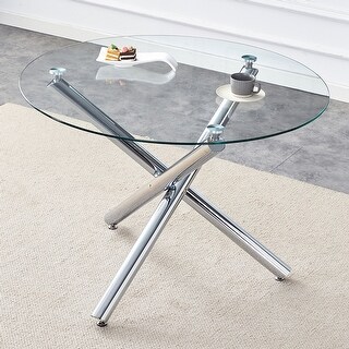 42-inch glass round table - Bed Bath & Beyond - 42727260