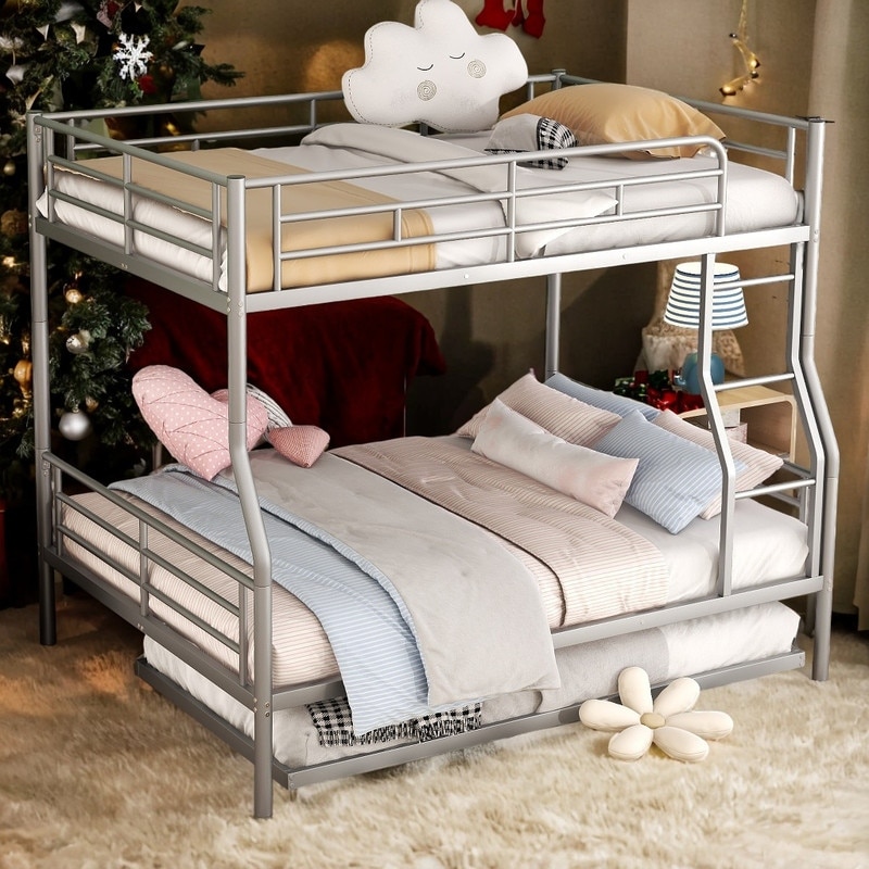 Silver & Beige Chrome Beds - Bed Bath & Beyond
