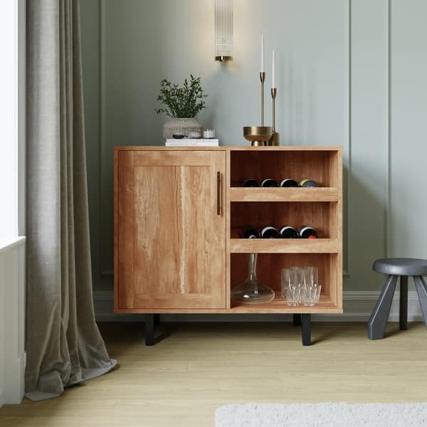 Classic Sideboard and Bar Cabinet with Open and Closed Storage - Bed ...