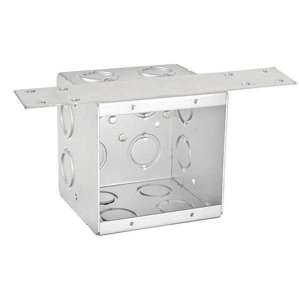 5 Pcs, 2 Gang Concrete Brick/Block Box with Stablizer Bracket, 2-1/2 in ...