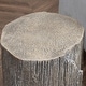 HOMCOM Decorative Side Table with Round Tabletop, Tree Stump Shape End ...