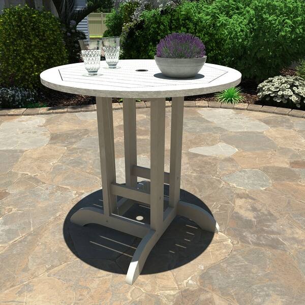 Highwood Eco-friendly 36" Round Outdoor Table - Counter-height - Bed ...