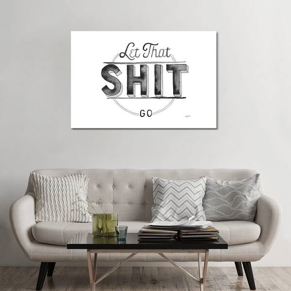 iCanvas "Let That Sh-t Go" by Kelsey McNatt Canvas Print - Bed Bath ...