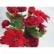 Artificial Winter Frost Seasonal Mixed Bush Holiday, Red , ABN4B008-RED ...