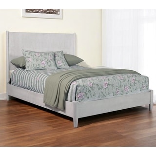 HomeRoots Gray Solid Wood Full Bed Frame - Bed Bath & Beyond - 42755576