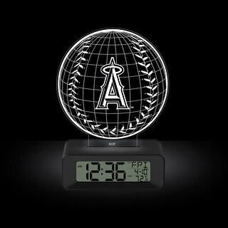 MLB Los Angeles Angels Color-Changing Led 3d Illusion Alarm Clock with ...