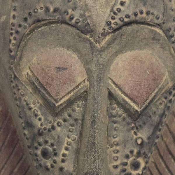 Handmade Xevi Bird Ewe Wood Mask (Ghana) - 14.25" H x 5" W x 3.5" D ...