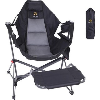 Hammock Camping Chair, with Footrest, Camping Chair Rocker, Swinging ...
