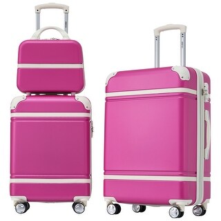 Hardshell Luggage Lightweight 100% ABS Expandable Spinner Suitcase ...
