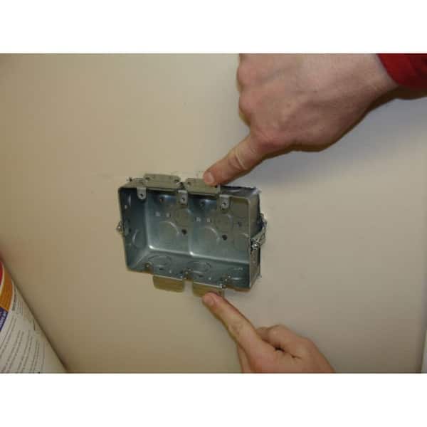 2 Pcs, Three Gang Multi Device Switch Box with Plaster Ears & Old Work ...