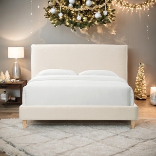 Modern Lifestyle Velcro Straps Designed Upholstered Platform Bed ...