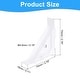 40 Pcs Triangle Bracket, Corner Support Braces with Screws - Bed Bath ...