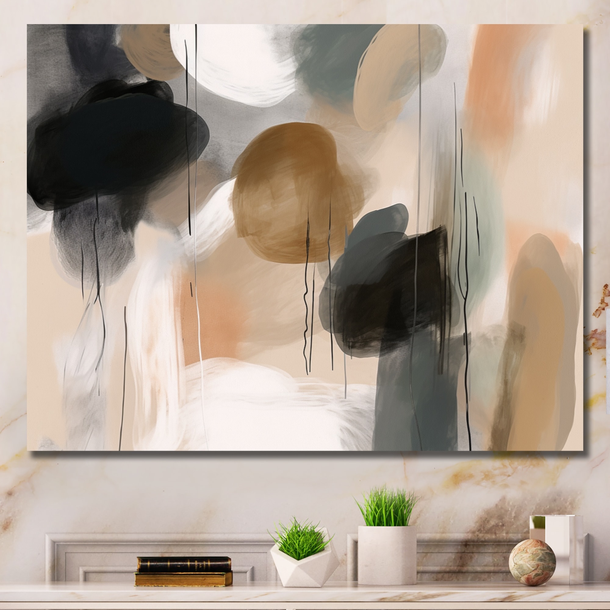 Designart "Deconstructed Colorfields Minimal Abstract I" Abstract ...