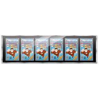 Comic Book Frame Wall Display with Mat for 6 CGC, CBCS OR PGX Graded ...