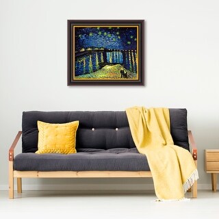 La Pastiche Van Gogh 'Starry Night Over the Rhone' Canvas Art - Bed ...