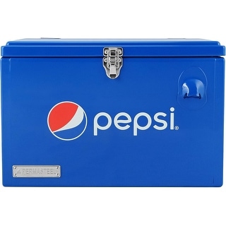 Permasteel 21-Qt Small Portable Ice Chest Cooler with Pepsi Logo - Bed ...