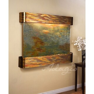 Adagio Teton Falls Fountain w/ Rajah Featherstone in Blackened Copper ...