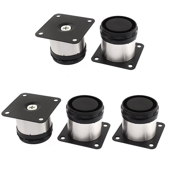 Kitchen Furniture Cabinet Adjustable Plinth Leg Feet 50mm x 50mm 5 Pcs ...