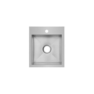 Mirabelle MIRDM1515Z1 20" Single Basin Undermount Stainless Steel ...
