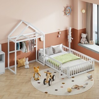 Detachable Headboard Design Wooden Full Size Bed - Bed Bath & Beyond ...