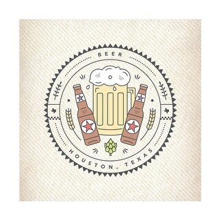 Melissa Maxwell 'Houston Texas Beer' Canvas Art - Bed Bath & Beyond ...