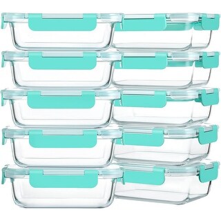 10-Pack,22 Oz Glass Meal Prep Containers,Glass Food Storage Containers ...