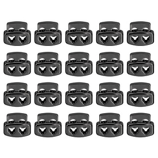 20Pcs Alloy Spring Cord Lock Ends Toggle for Shoelaces 15x13.5mm ...