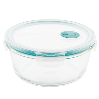 LocknLock Performance Glass Vented Round Food Storage Container, 32 ...