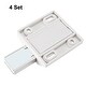 8-10mm Glass Door Magnetic Touch Catch Latch Plastic White with Clamp 4 ...