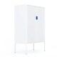 Free-Standing Metal Storage Locker Cabinet with Adjustable Shelves ...