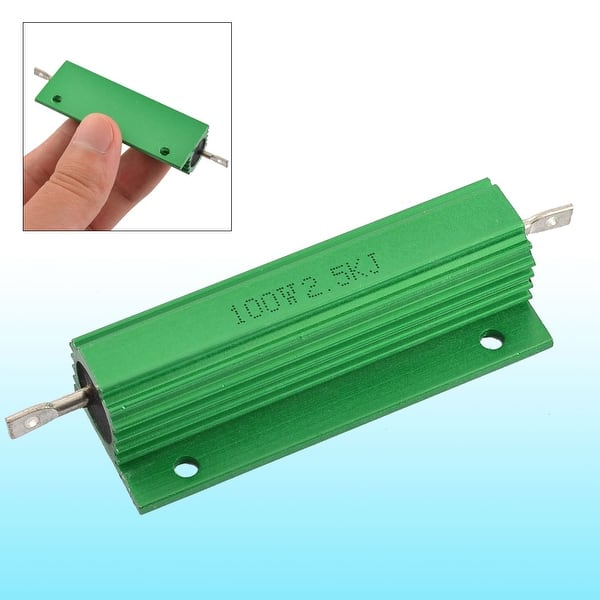 Aluminum Shell Chassis Mounted 100W Watt 2.5K Ohm Wirewound Resistor ...