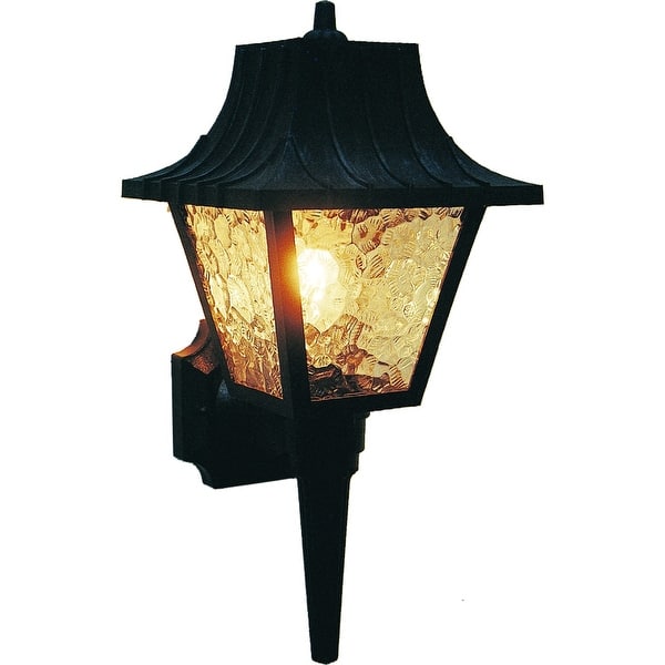 Volume Lighting 1-Light Black Outdoor Lantern Wall Mount - Bed Bath ...