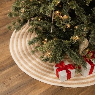 Cozy Wool Shag Christmas Holiday Tree Skirt - Bed Bath & Beyond - 36724701