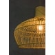 Modern Hand-woven Rattan Pendant Black Coastal Hanging Light - Bed Bath ...
