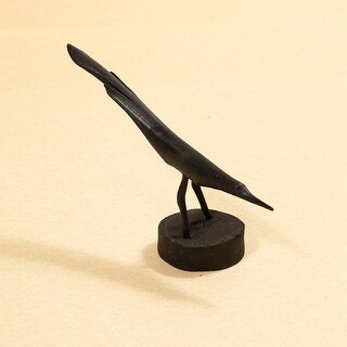 Wood Bird Burned 10"x3.5"x8" - Burned - Bed Bath & Beyond - 41071154