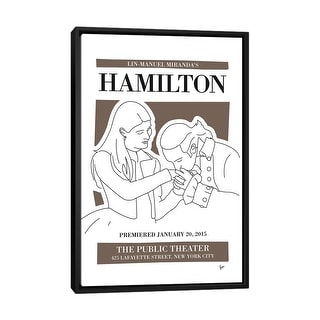 iCanvas "My Hamilton Musical Poster" by Chungkong Framed Canvas Print ...