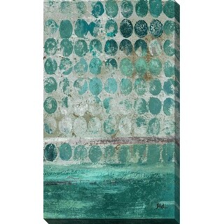 "Dots on Turquoise" Print on Canvas - Bed Bath & Beyond - 36038587