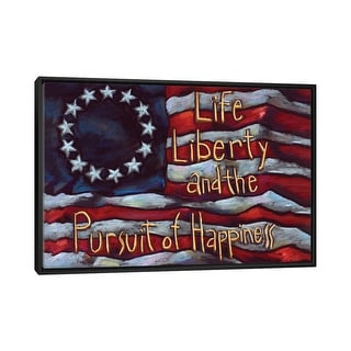 iCanvas "American Flag - Life Liberty And The Pursuit Of Happiness" by ...