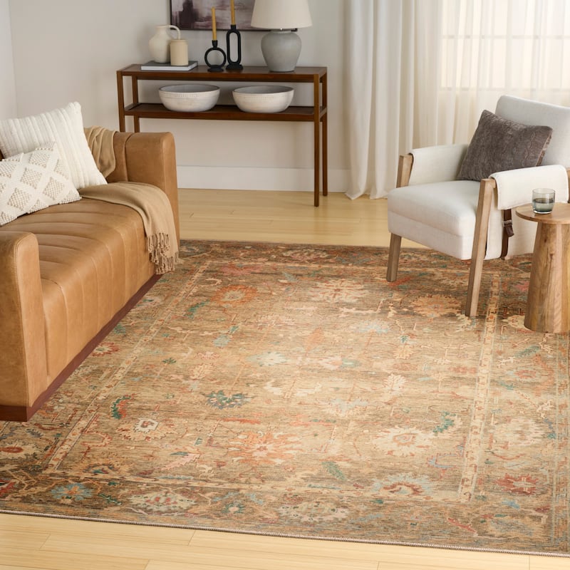 Nourison Washables Indoor only Persian Area Rug - On Sale - Overstock ...