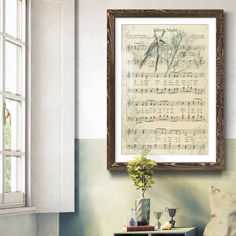 Silent Night-Premium Framed Print - Ready to Hang - Overstock - 33140147