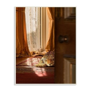 Stupell Regal Cheetahs Resting in Elegant Classic Interior Wood Wall ...