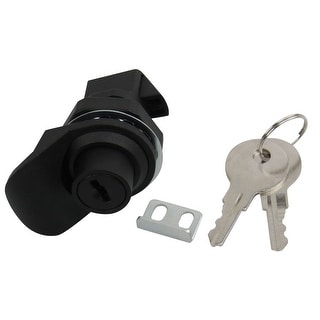 Drawer Cabinet Plastic Cylinder Shape Press Button Security Cam Lock w ...