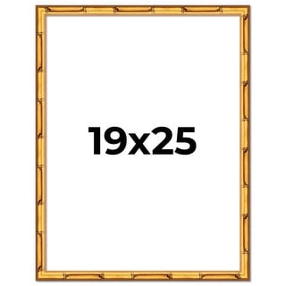 19x25 Frame Gold Bamboo Solid Wood Picture Frame | 1 Inch Moulding ...