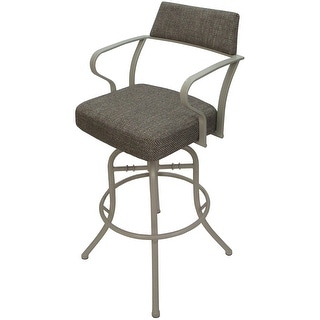 Carolina Brown Swivel Tilt Counter 26" or Bar 30" Metal Bar Stool - Bed ...
