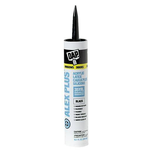 Dap Black Alex Plus Caulk 18126 Unit: EACH Contains 12 per case - Bed ...