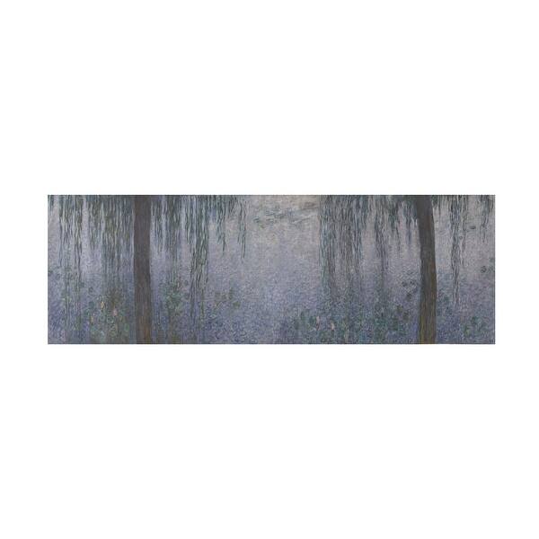 Claude Monet 'The Water Lilies Clear Morning With Willows' Canvas Art ...