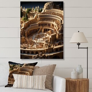 Designart "Old Arena Stadiums II" Stadiums Canvas Prints - Bed Bath ...